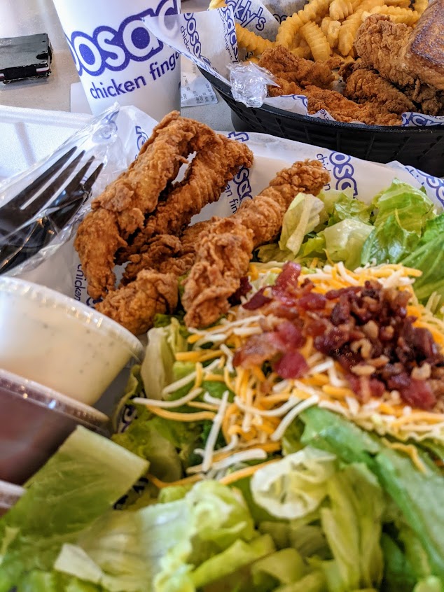 Foosackly's Menu Auburn AL, Chicken Fingers in a Box, Delicious Salads ...